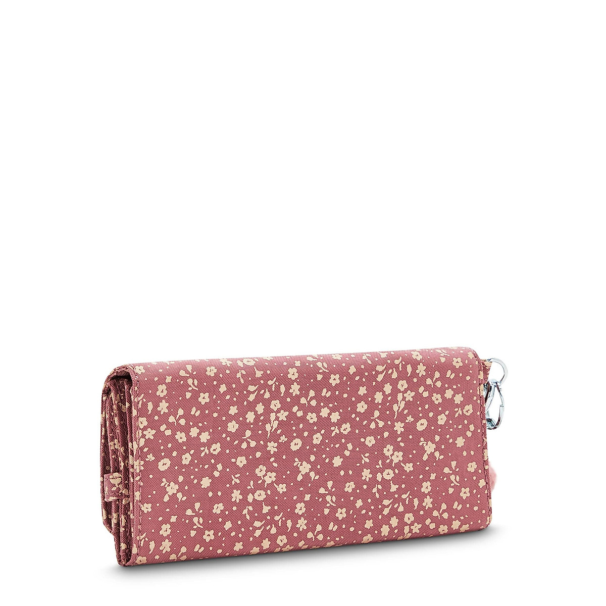 Kipling Rubi Large Printed Wristlet Wallet Bubbly Flowers Pink