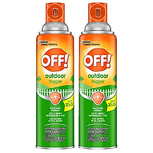 OFF! Outdoor Insect & Mosquito Repellent Fogger, Kills & Repels Insects in an up to 900 sq, ft, area, 16 oz. (Pack of 2)
