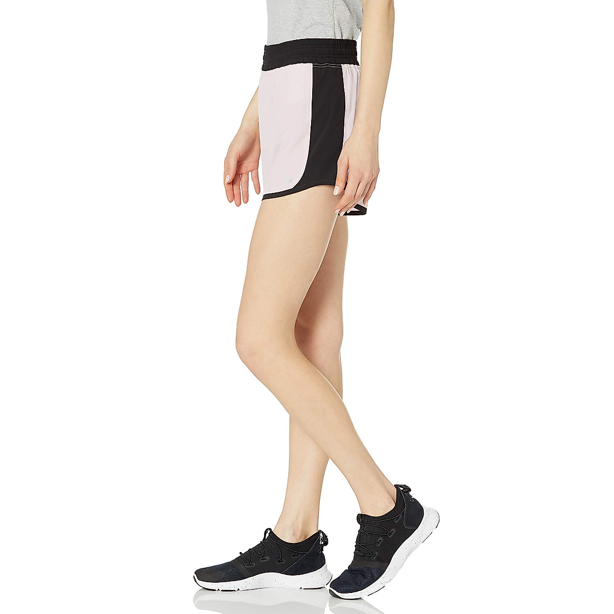 Amazon Essentials Women's 4" Stretch Woven Running Short, Pale Pink, X-Large