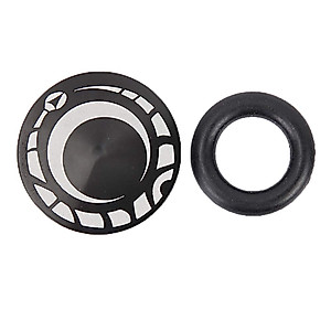 Bike Crank Cover, Crankset Dust Cover, 1pcs Aluminum Alloy Black Mountain Bike Hollow Crank Antidust Cover for Road Bikes, Mountain Bikes, Bicycle Accessory