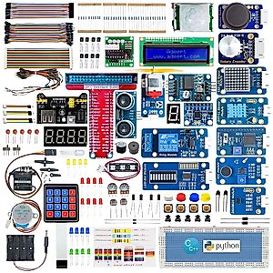 Adeept Upgrade Ultimate Starter Kit for Raspberry Pi 4 3, Raspberry Pi Kit, Python C Code, 40 Projects, DIY Electronic Components Kit with 480 Pages PDF Manual