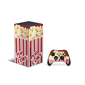 ZOOMHITSKINS Compatible with X1 Series X, 3M Technology PopCorn Red Yellow Movies Theaters, Durable, Bubble-free, Made in The USA