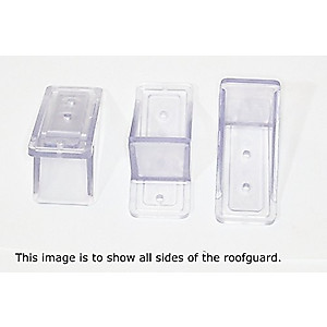 V2-Mini Roof Guard Snow Guard Prevent Sliding Ice Snow Stop Buildup Plastic Multipack-Multicolor (50, Clear)