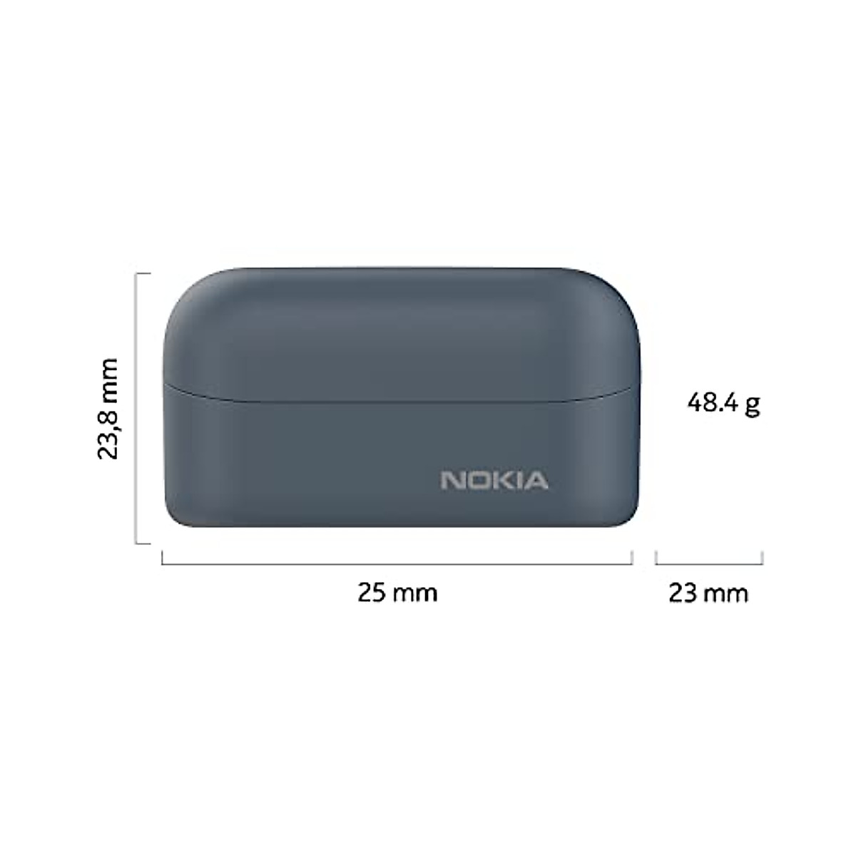 Nokia Power Earbuds Lite - Fjord - Waterproof - Universal Bluetooth - 35 Hours Battery Life - Travel Charging Case