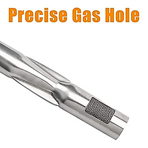 Tbgrepts 60040 Grill Burner Replacement Parts for Weber Q100, Q120, Q1000, Q1200, Baby Q Gas Grill, Compatible with 386001, 386002, 516002, 516001, 51060001, Replacement Part 69957, 41657 60040 45657