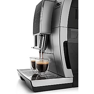De'Longhi Dinamica Fully Automatic Coffee and Espresso Machine with Premium Adjustable Frother, Stainless Steel, ECAM35025SB