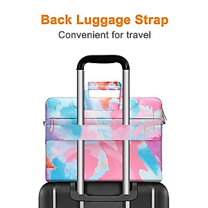 MOSISO Laptop Bag for Women, 15 inch Computer Bag Compatible with MacBook, HP, Dell, Lenovo, Asus, Notebook, 15.6 inch Laptop Shoulder Bag Carrying Messenger Sleeve with Strap, Graffiti Art