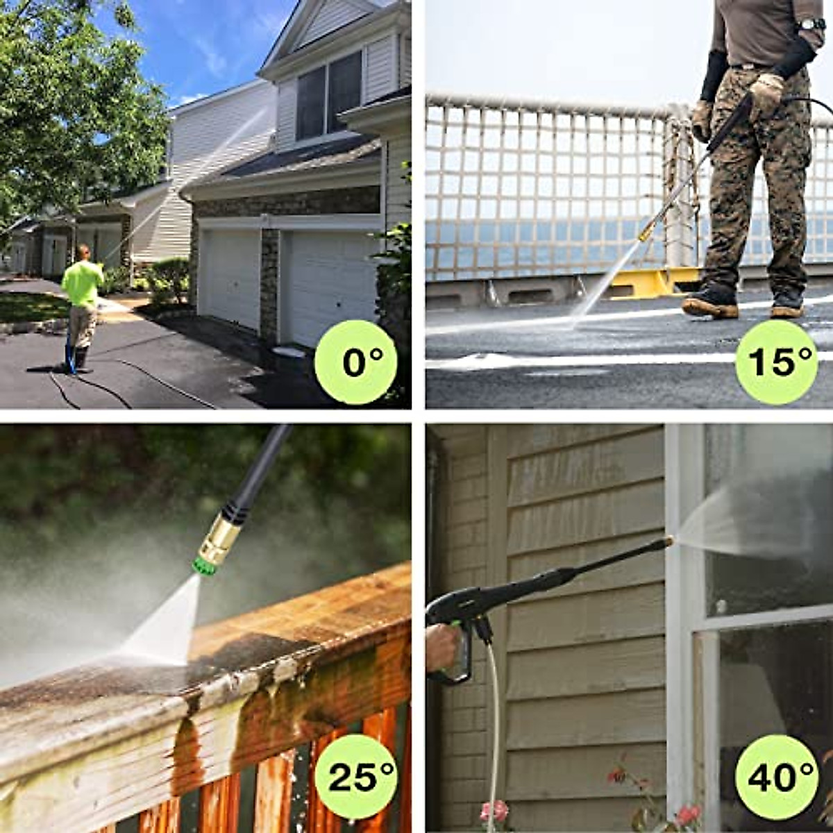 PowRyte Electric Pressure Washer, Foam Cannon, 2 Different Pressure Tips, Power Washer, 3500 PSI 2.4 GPM