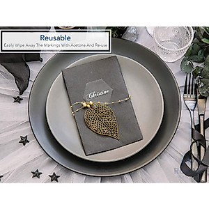 Royal Imports Place Cards Clear Acrylic Blank Plates, Table Seating Number Tiles, Custom Setting DIY Guest Name Signs Decor, Wedding, Reception, Party, Banquet, Dinner, Birthday - Hexagon - 20 pcs