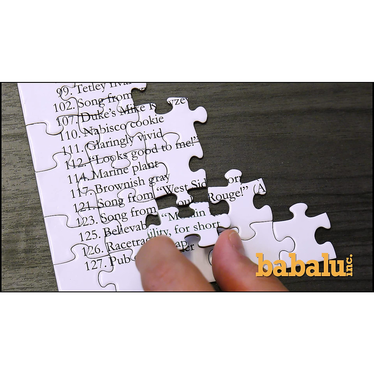 Dual Challenge Crossword Jigsaw Puzzle 1st Edition - 550 Piece Board Game for Adults Families - Educational Interactive Brain Building