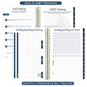 bloom daily planners 2023 Calendar Year Day Planner (January 2023 - December 2023) - 5.5” x 8.25” - Weekly/Monthly Agenda Organizer Book with Stickers & Bookmark - Poppy Meadow