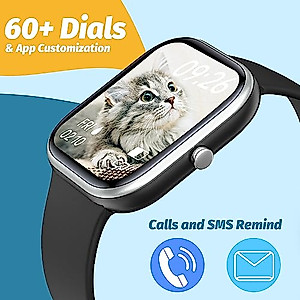 YOUSOKU Fitness Tracker Watch for Kids, IP68 Waterproof Kids Smart Watch with 1.5" DIY Dials 19 Sport Modes, Pedometers, Heart Rate, Sleep Monitor, Great Gift for Boys Girls Teens 6-14