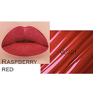 EVELIER Luxury Line: MUSE - Moisturizing Smooth Creamy Fruity Colors Lipstick Lipgloss - For Sexy Lips, Highly Pigmented, Instant Shine Lip Gloss (Raspberry Red)