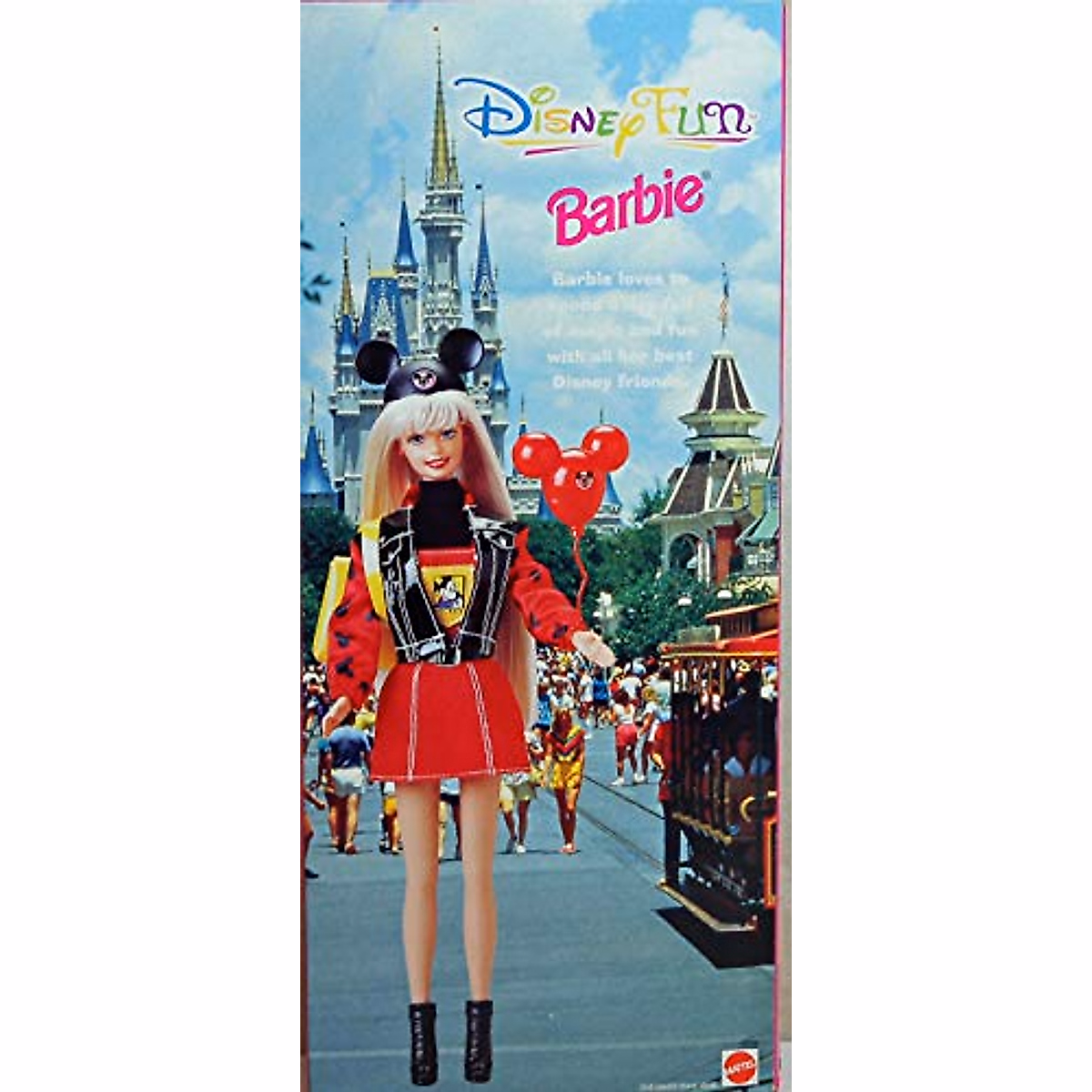 Disney Fun Barbie Fifth Edition 1997 w/ Balloon and Mickey Ears 18970
