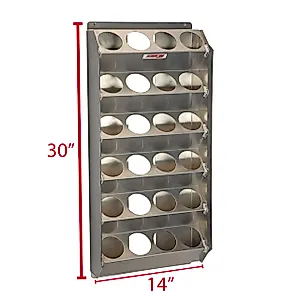 Extreme Max 5001.6225 Angled 24-Can Aluminum Aerosol Rack