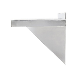 Mix.Home 12" x 96" Wall Mount Shelf, Premium Stainless Steel Solid Wall Shelf - Durable, Rust-Resistant Storage Solution for Kitchen, Garage, or Commercial Spaces