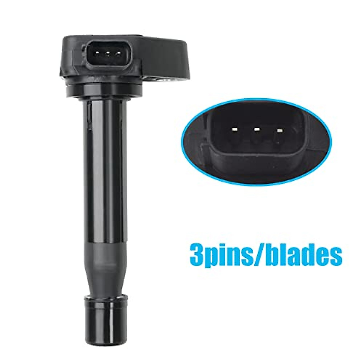 OYEAUTO Iridium Spark Plug Ignition Coil Pack Set of 6 UF242 30520-P8E-A01 Compatible with Honda Odyssey Accord Acura TL CL 3.0L 3.5L 3.7L V6