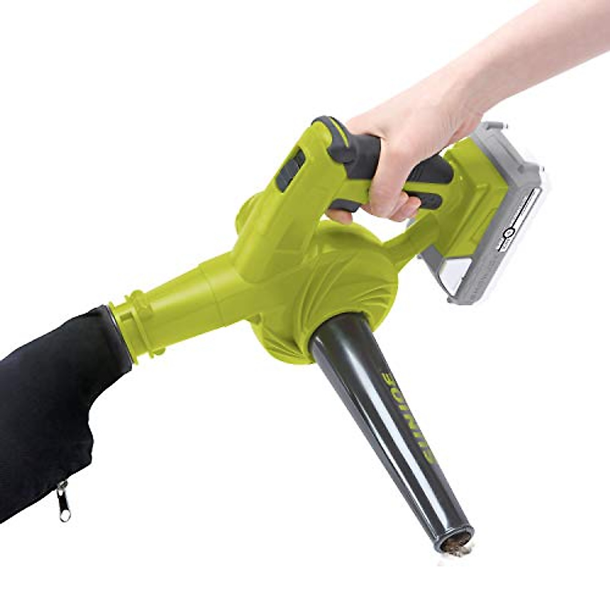 Sun Joe 24V-WSB-LTE 24-Volt iON+ 185 MPH 105 CFM Cordless Workshop Blower/Vacuum Kit w/ 2.0-Ah Battery, Charger, and 2 x Dust Bags