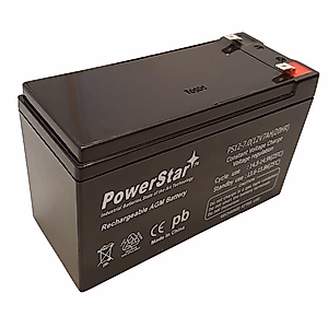7AH Battery for PS-1290-PS-1290 12 Volt 9 Amp Hour Rechargeable SLA Battery