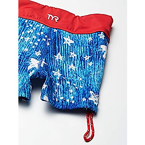 TYR Girl's Twinkle Della Boyshort, Navy/White, M