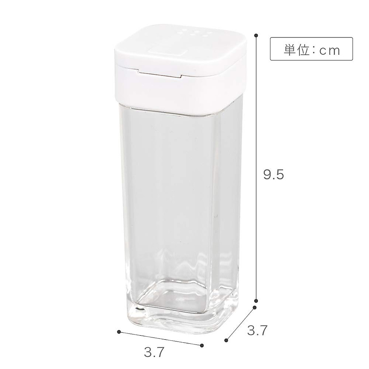 Yamazaki Home Spice Bottles With Rack - Kitchen Pantry Organizer Containers, Steel + Plastic, 1.69 oz. | 50 ml per shaker, Airtight, Lid, No Assembly Req.