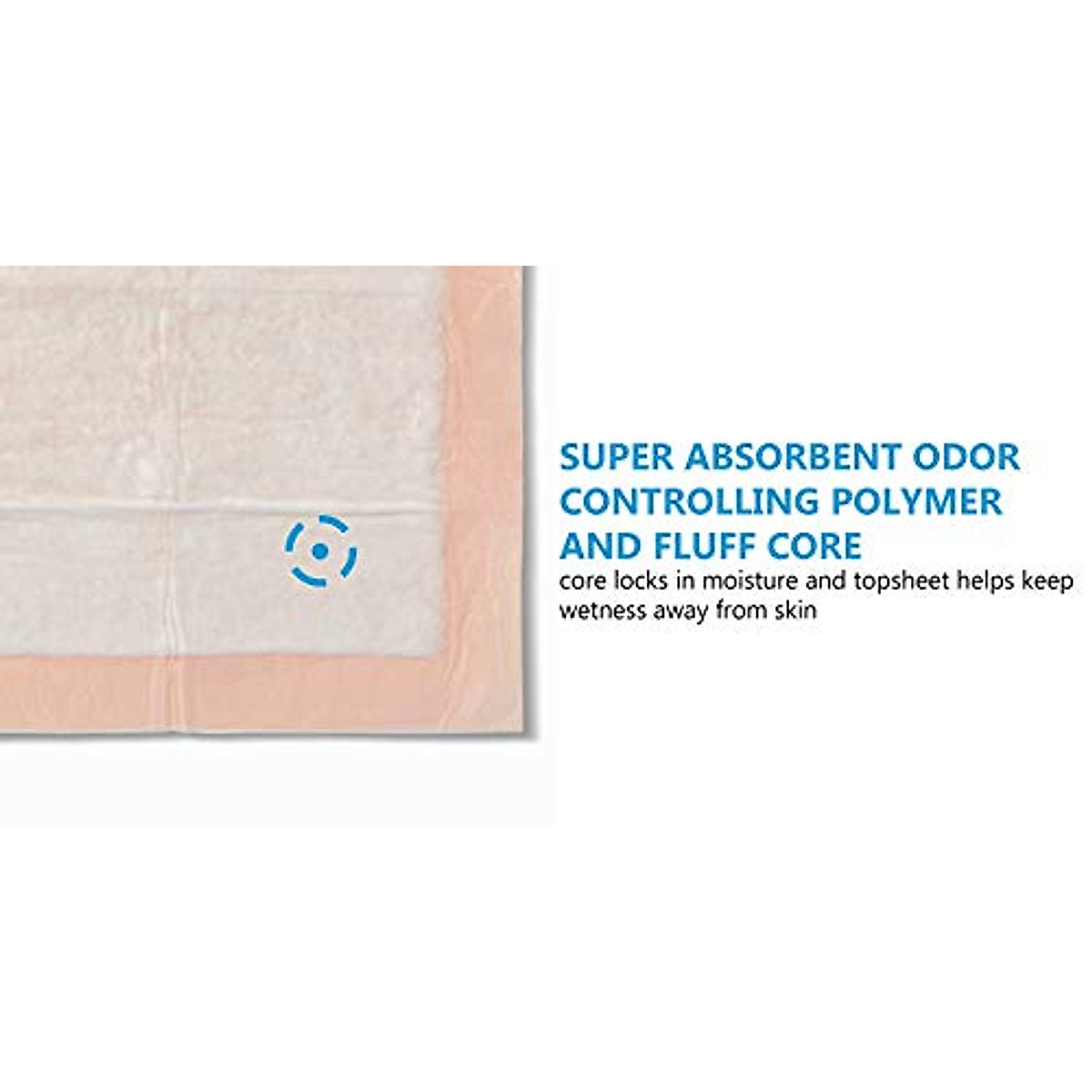 FitRight Heavy Absorbency Disposable Underpads, Super Absorbent Polymer and Fluff Core, 30" x 36", 100 Count