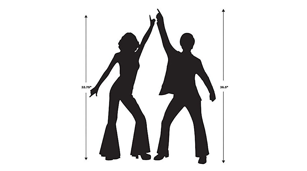 Disco Silhouettes for 70's Parties | Beistle 32.75 & 36.5" Cutouts