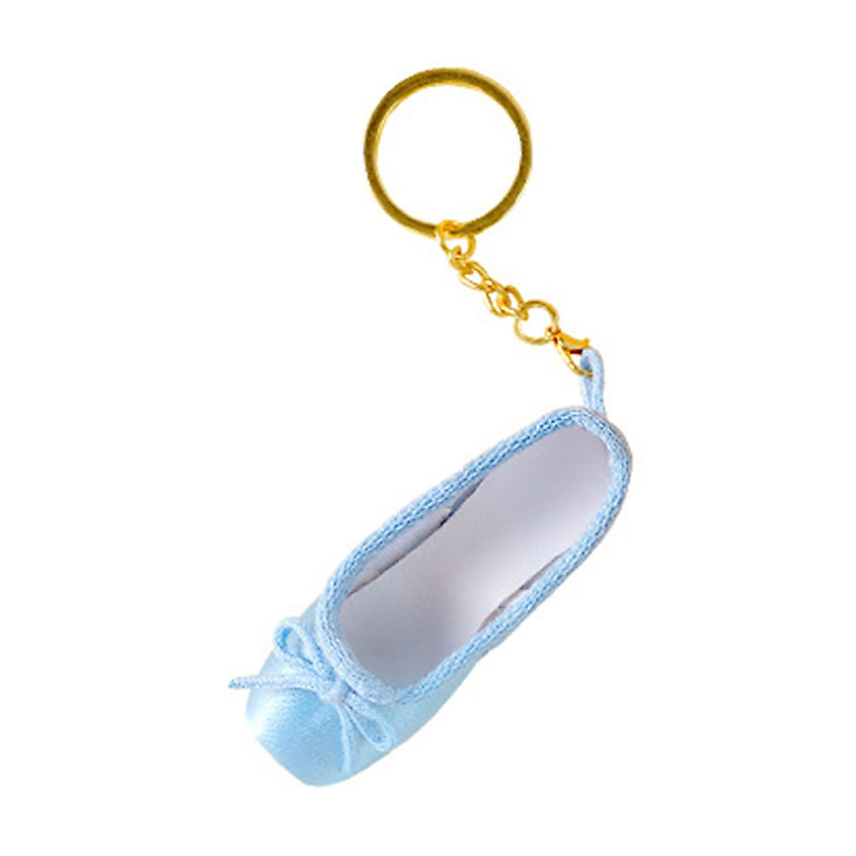 BIBABLYKE Mini Ballet Shoes Keychain Pointe Shoes Keyrings Handmade Pointe Shoe Charm Bag Penddant Gift for Dance Lovers
