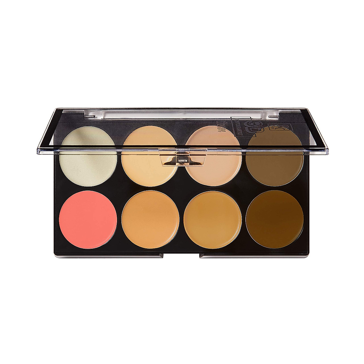 Ruby Kisses Flawless Finish with 3D Contour Cream Makeup Palette – Lightweight, Multi-Palette, Contouring Foundation, Creamy, Sculpt &Highlighting, Define Cheekbones (Light)