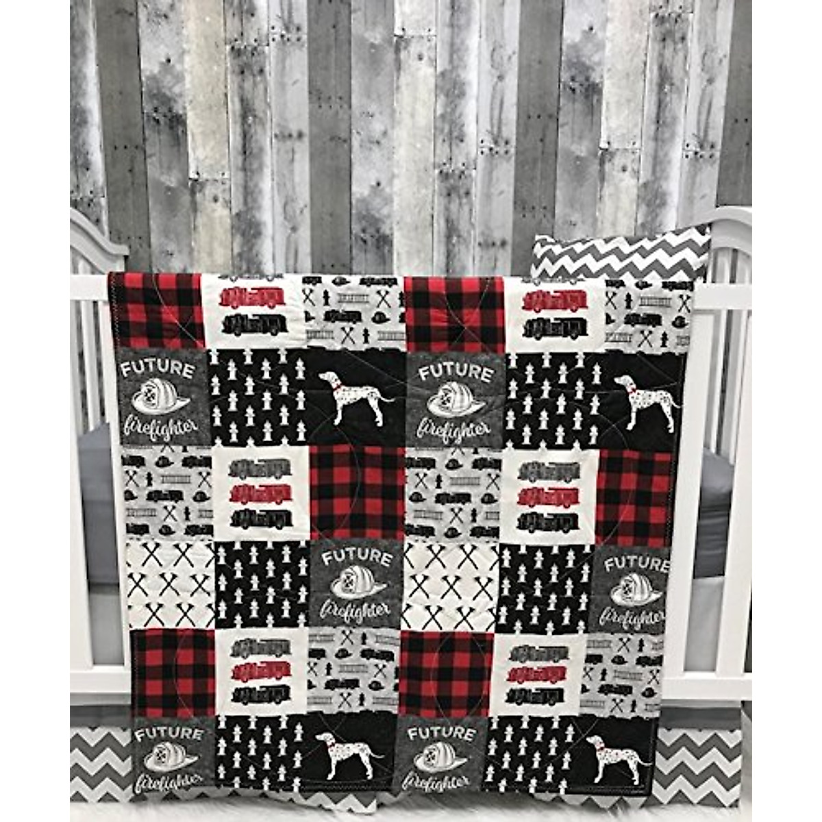 Baby Boy Nursery Set , Baby , Firefighter , Fire Truck , Fire Fighter, Baby Bedding , Crib Bedding , Babylooms