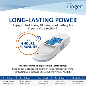 Inogen One G3 Standard (8-Cell) Battery - Portable Replacement Battery - Oxygen Accessory - for The Inogen One G3 – 1.3 lbs. – 8.75 x 3.0 x 1 in.