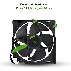 Xbox One X Fan Replacement,Xbox 1s Fan, Fast Heat Dissipation Fan Cooler Powerful Wind Force for Xbox One Cooling Replacement Repair Parts S Console(for one x)
