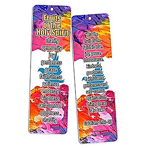 Christian Bookmarks Cards - Books of The Bible Bookmarks (60 Pack) - Collection & Gift with Inspirational Motivational Encouraging Scripture Based Messages