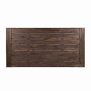 GDFStudio Cytheria Indoor Farmhouse 3 Piece Acacia Wood Picnic Set Finish Frame, Sandblast Dark Brown + White Rustic Metal