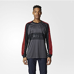 adidas Mens Goalie Jersey Black/Utility Black/Scarlet SM