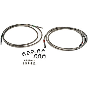 Dorman 819-876 Flexible Stainless Steel Braided Fuel Line Compatible with Select Chevrolet / GMC Models (OE FIX)