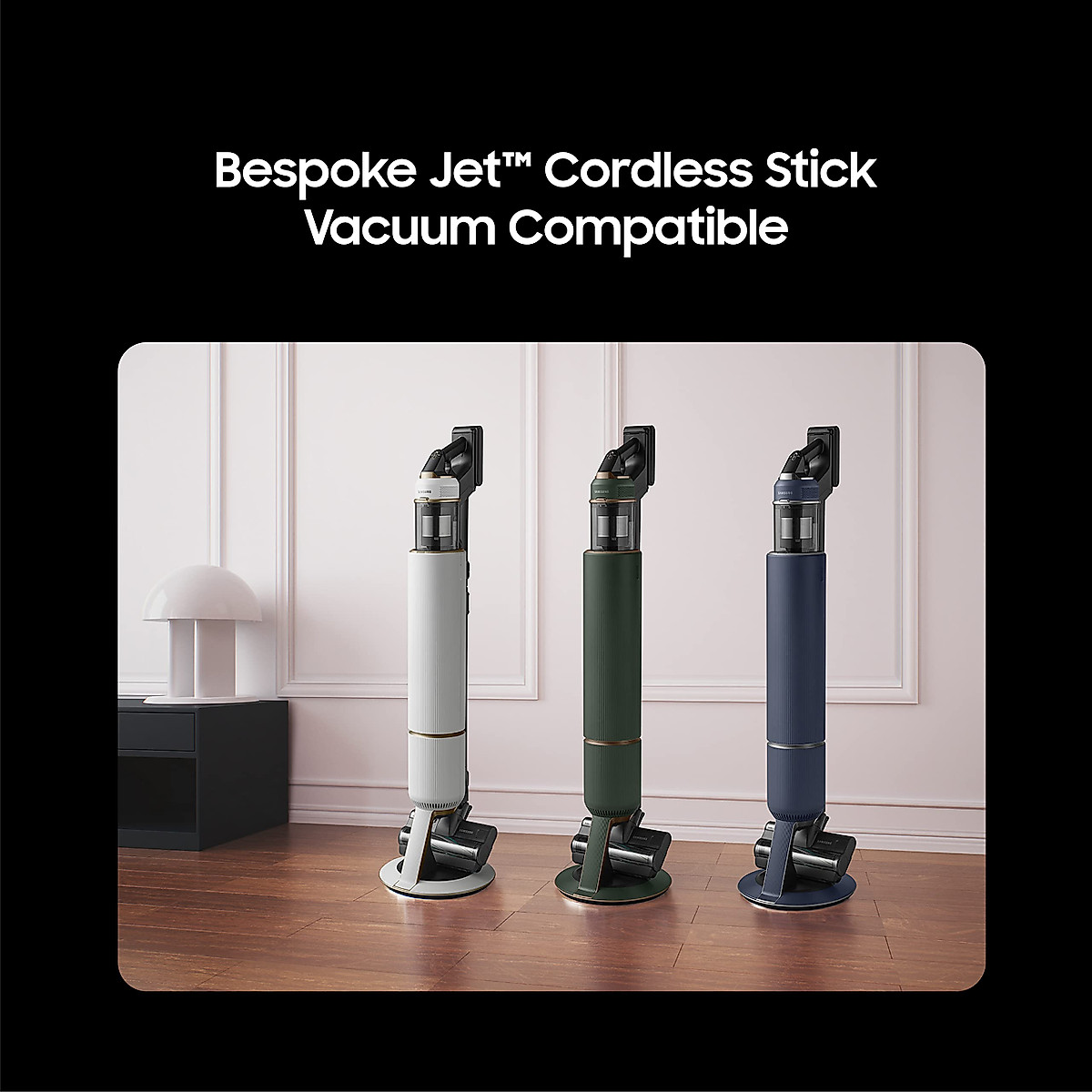 SAMSUNG BESPOKE Jet Spray Spinning Sweeper Brush Tool Accessory Part for Cordless Stick Vacuum Cleaner, Dual Spin Mop Pads for Cleaning Hard Floors, VCA-WBA95/AA