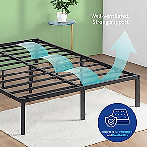 Olee Sleep Bed Frame, Queen, Black