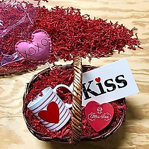 Mrs Fizz Crinkle Cut Paper Shred Filler for Packing and Filling Gift Baskets (2 LB) Kraft