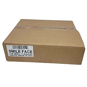 Large Happy Smiley Face T-shirt Plastic Shopping/Take Out Bags 350 pcs