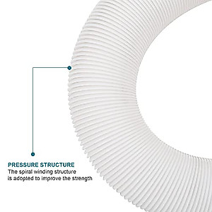 Pool Hose,1.25Inches Diameter Replacement Hose(2Pcs 59"length),Pool Filter Replacement Hose Compatible with filter Pump 330 GPH, 530 GPH, and 1000 GPH.(Upgraded)