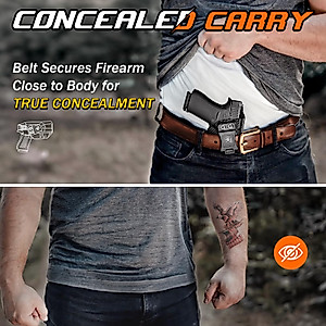 Amberide IWB & OWB KYDEX Holster Fit: Taurus G3 Pistol, Inside Waistband Concealed Carry, Adjustable Cant & 'Posi-Click' Retention, USA Made by Amberide