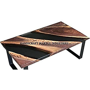 Epoxy Table Live Edge Wooden Table Epoxy Resin River Table Natural Wood Dining table Natural Epoxy Table Resin Table