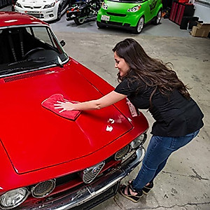 Chemical Guys MIC_997_6 Fluffer Miracle Supra Microfiber Towel, Red, 24" x 16", Pack of 6