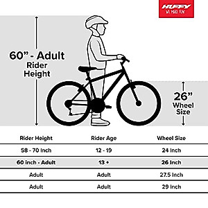 Huffy Hardtail Mountain Bike, Stone Mountain 26 inch, 21-Speed, Lightweight, Dark Blue