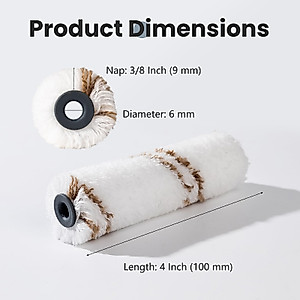 Mister Rui Microfiber Paint Roller Covers 4 Inch, 40 Pack Small Paint Roller Covers with Roller Frame Kit, Mini Paint Rollers for Painting Walls, Paint Supplies for House Painting