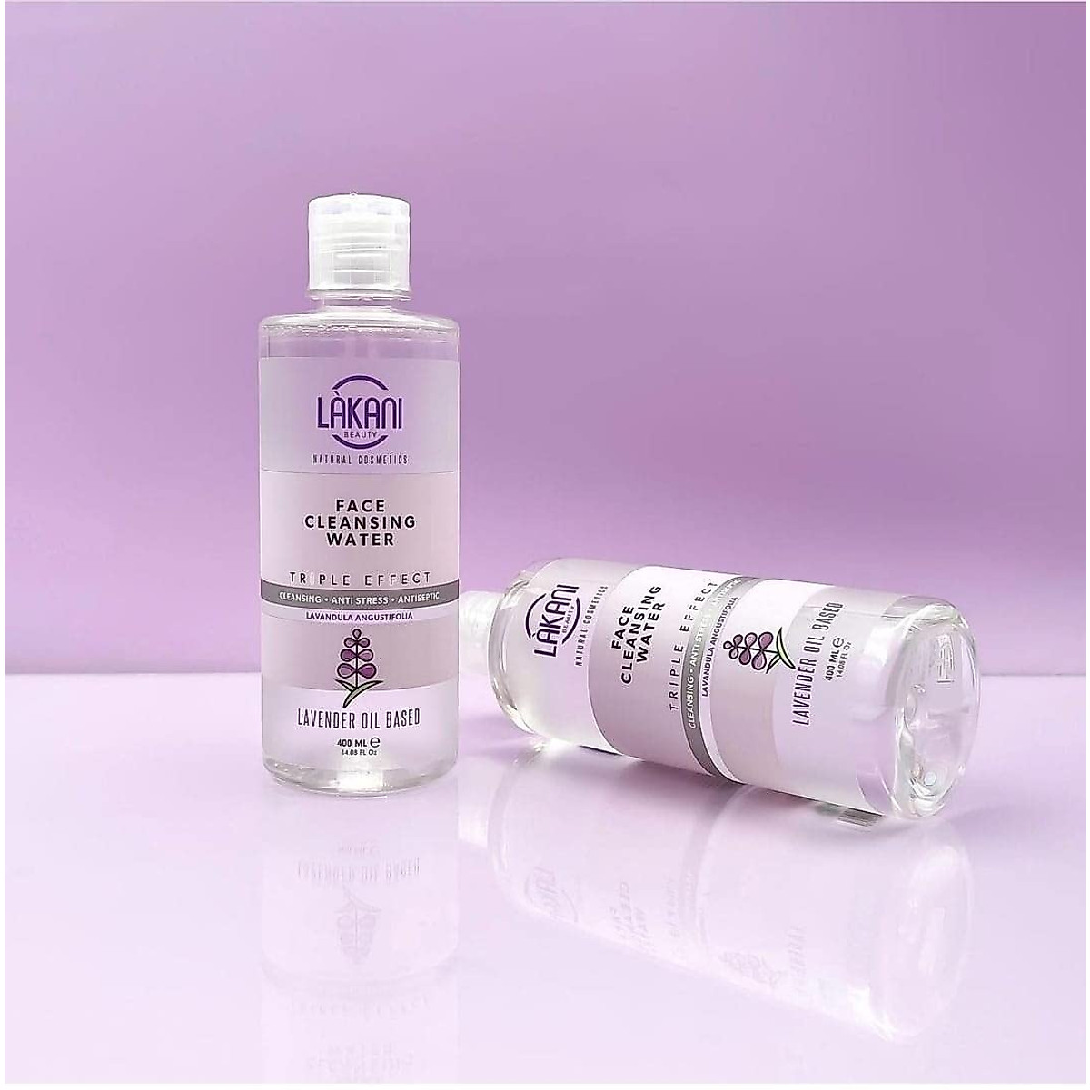 LÀKANI BEAUTY Lavender Micellar Water,Facial Cleanser and Makeup Remover.14.08 fl.Oz