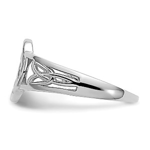 IceCarats 14K White Gold Ladies Celtic Love Knot Ring size 7