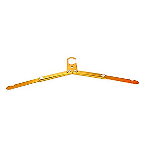 Tsnamay 2Pcs Orange Closet Clothes Hangers Folded Hangers Travel Hangers Metal Aluminum Hanger