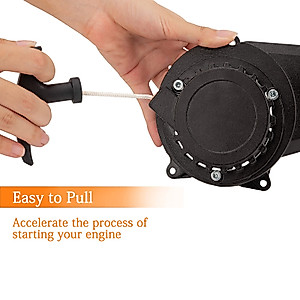 Pull Start Recoil Starter for 2 Stroke 47cc 49cc 50cc SYX Moto Holeshot Apex Coolster QG-50 SSR SX50A Apollo KXD E-Start X-Pro Highper KXD18 Pit Dirt Bike Cagllari Cag Pocket Bike ATV Quad